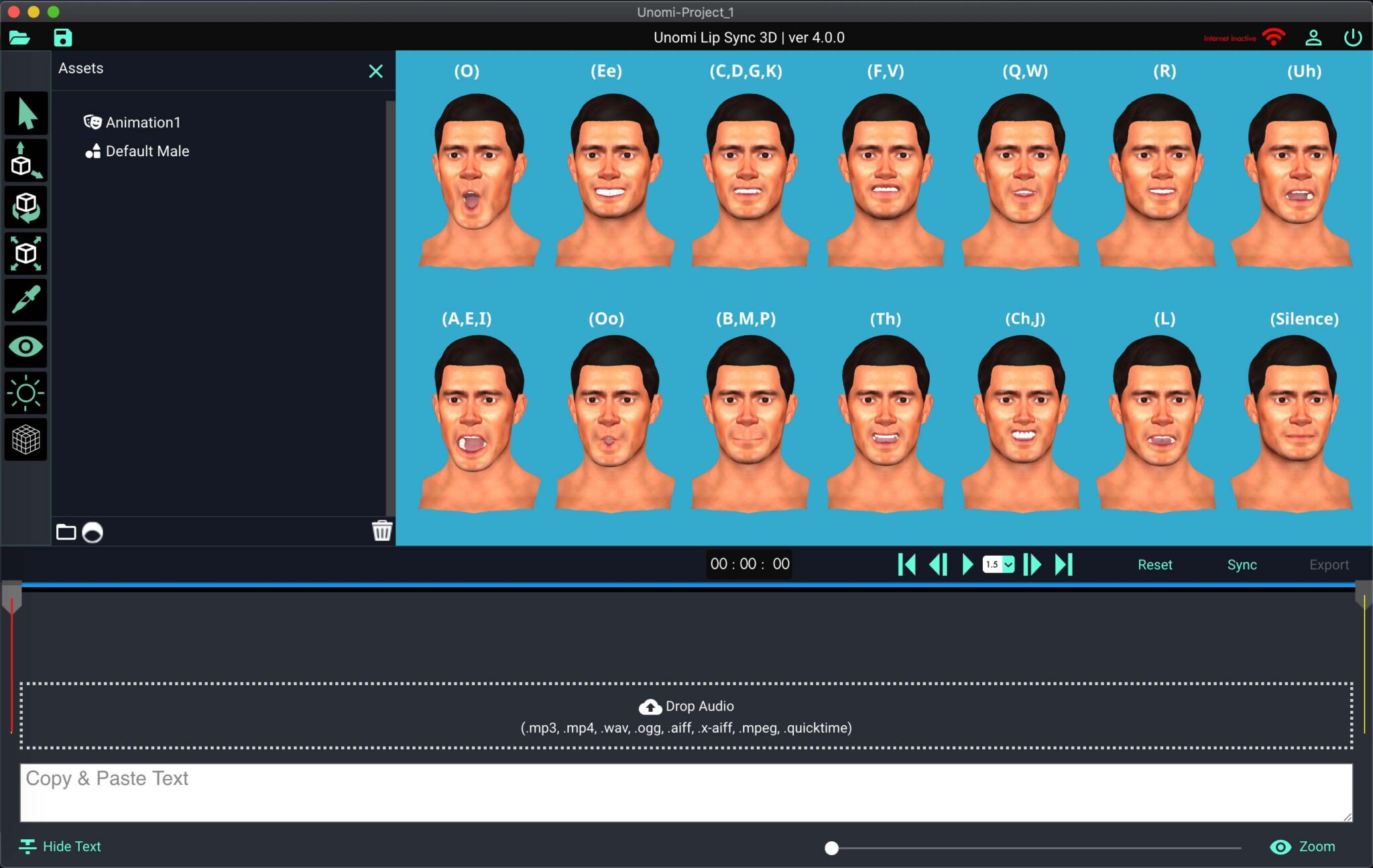 Effortless 3D Lip-Sync with UNOMI Technology